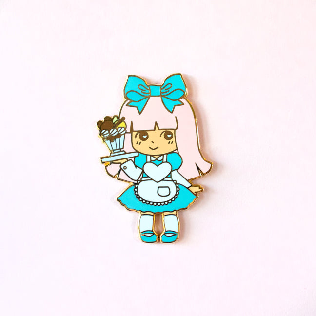 Bakery Waitress Enamel Pin – Unicorn Paper