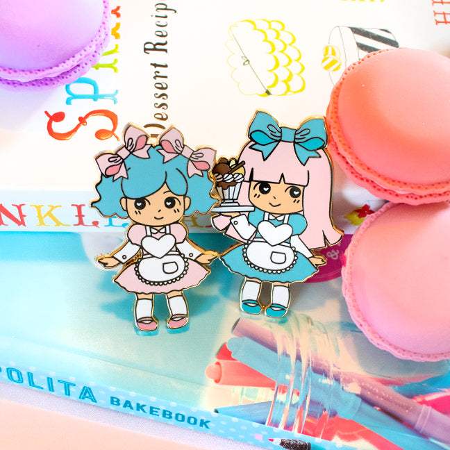 Bakery Waitress Enamel Pin – Unicorn Paper